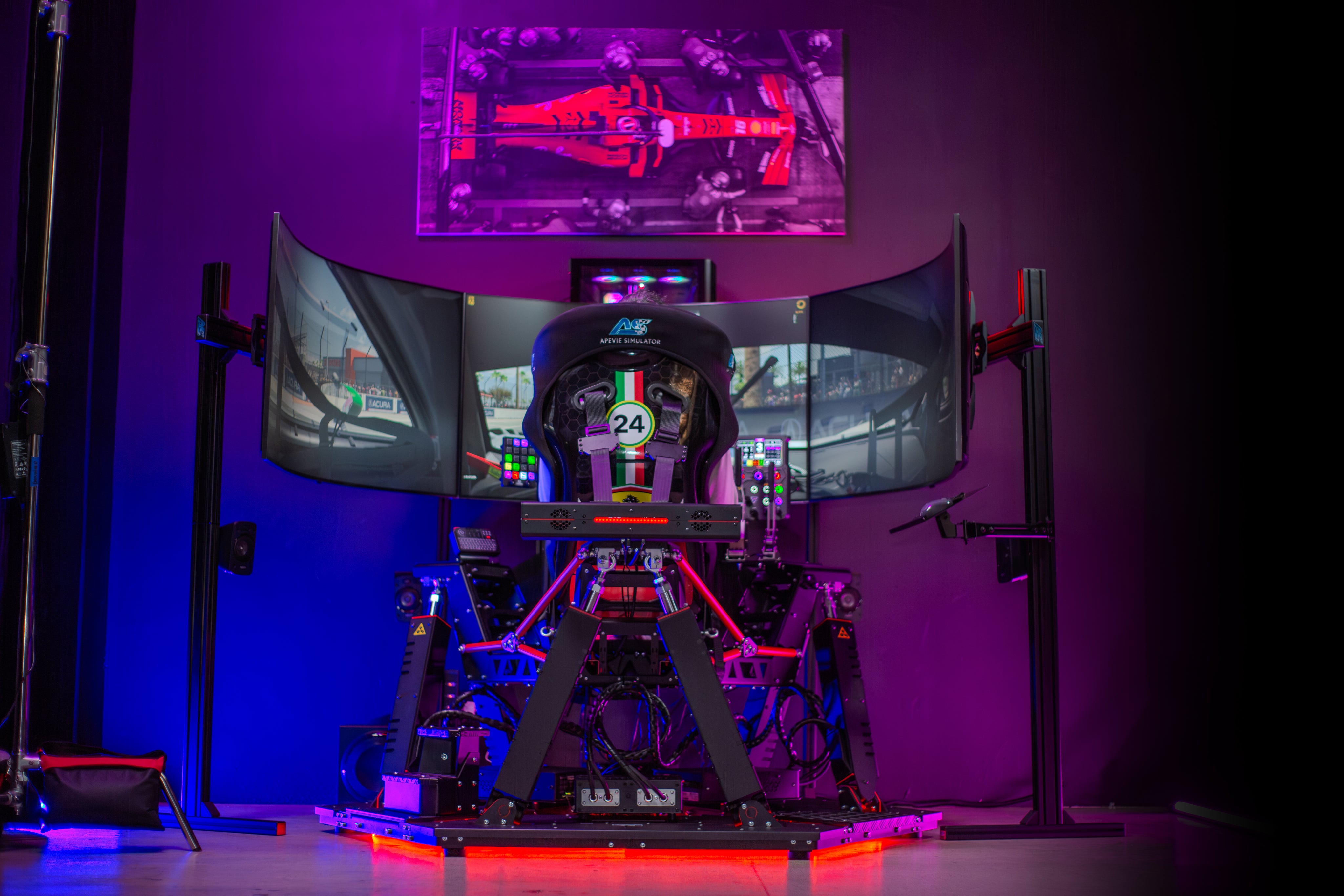 AS1 6DOF Racing Simulator with QS-S25 Spider Motion Platform ...